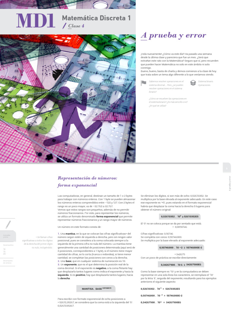 Clase 4 MD 2 | PDF | Sustracción | Objetos matemáticos