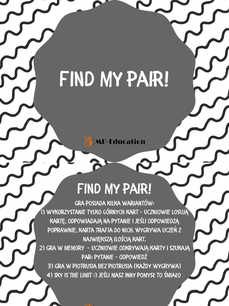 Find My Pair! Game | PDF | Edible Fruits | Plants