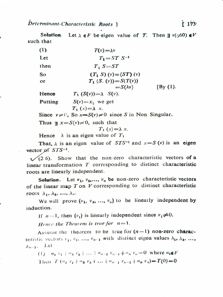Characteristic Roots | PDF | Mathematical Concepts | Algebra