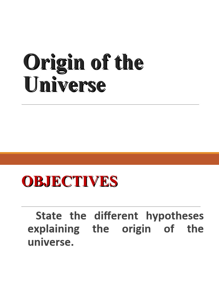 Theories on Universe's Origin | PDF | Universe | Nuclear Physics