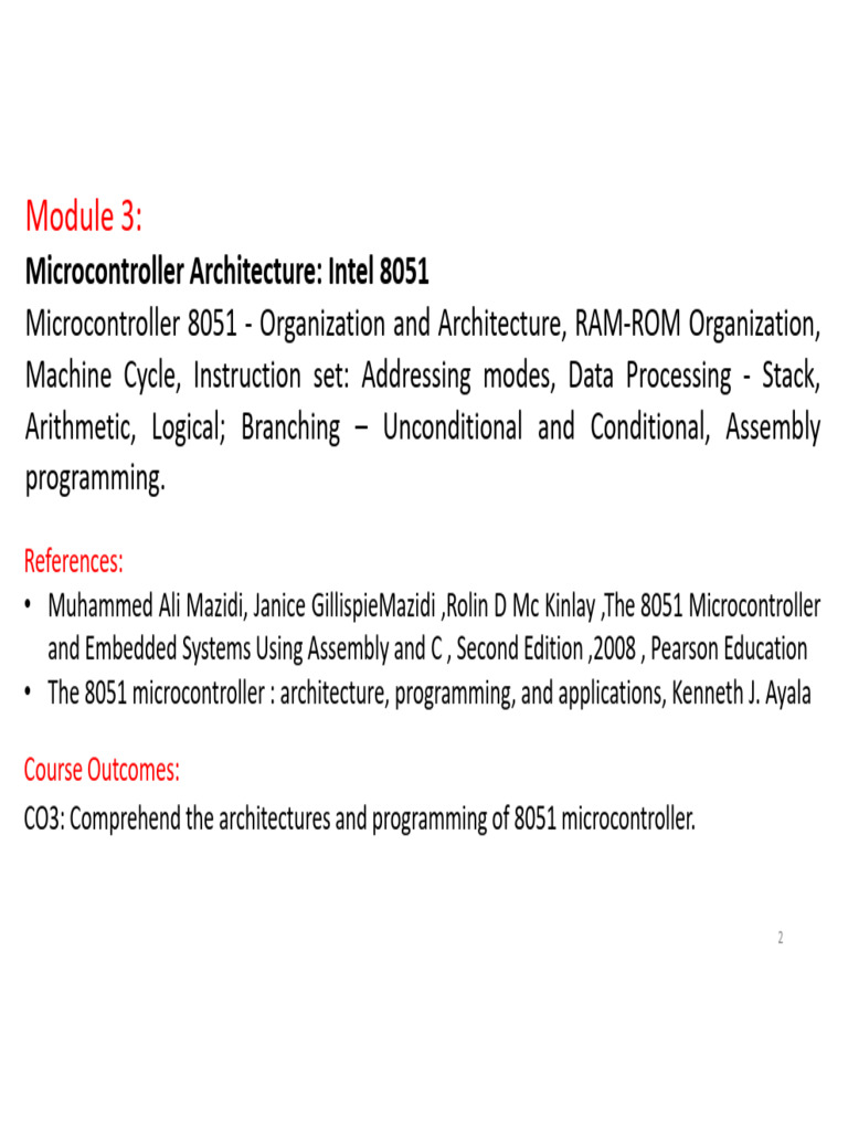 4-MODULE-3 Microcontroller 8051_ Pin Description-10!01!2024 | PDF | Microcontroller | Computer ...
