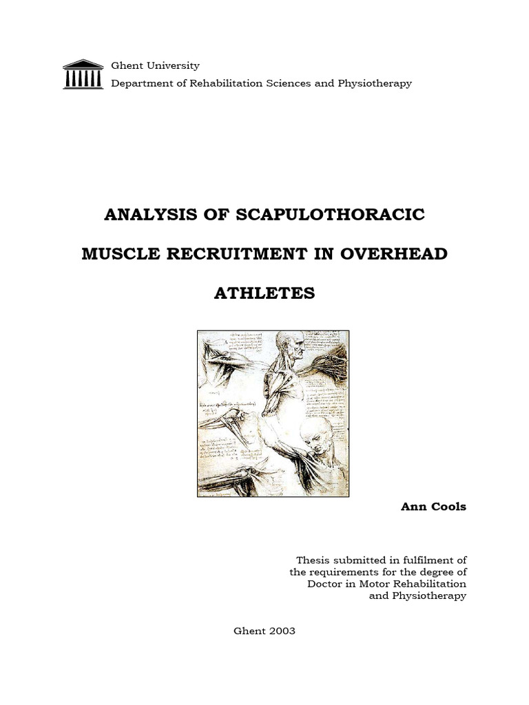 Analysis of Scapulothoracic Muscle Recruitment in Overhead Athletes ...