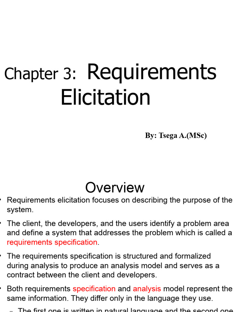 Requirements Elicitation Overview | PDF | Use Case | System