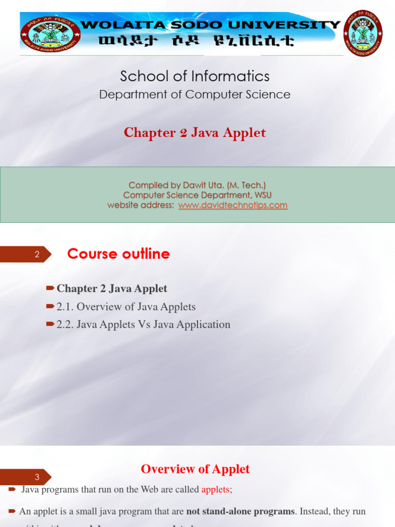 Java Programming Chapter Ii Pdf Java Programming Language World 9395