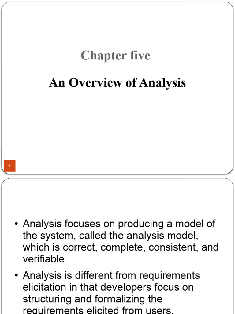 Ch5 Analysis | PDF | Use Case | Class (Computer Programming)