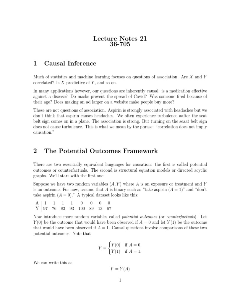 Lecture 21 | PDF | P Value | Causality