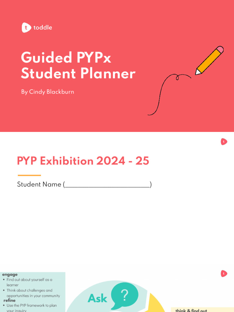 PYPx Student Planner Guide | PDF | Goal | Learning