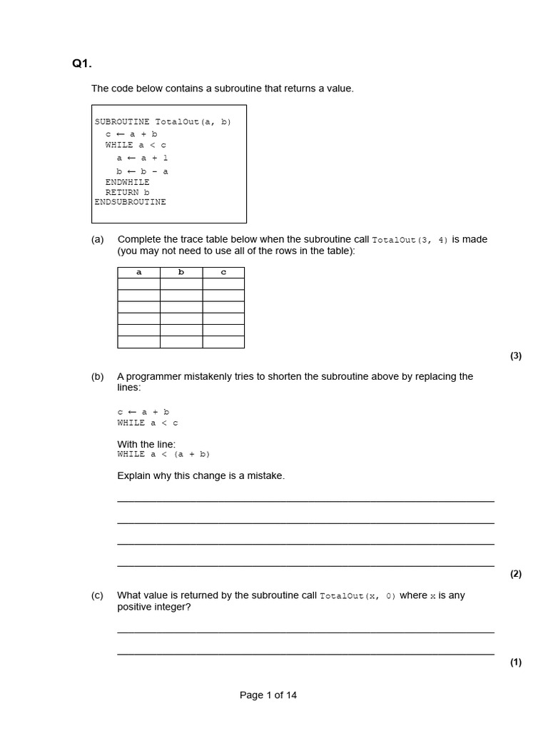 Pseudocode Pdf Boolean Data Type String Computer Science 2340