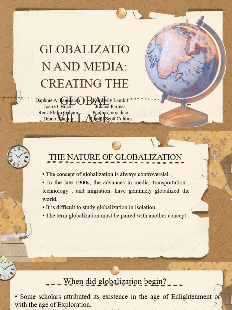 Globalization and Media's Impact | PDF | Globalization | Information