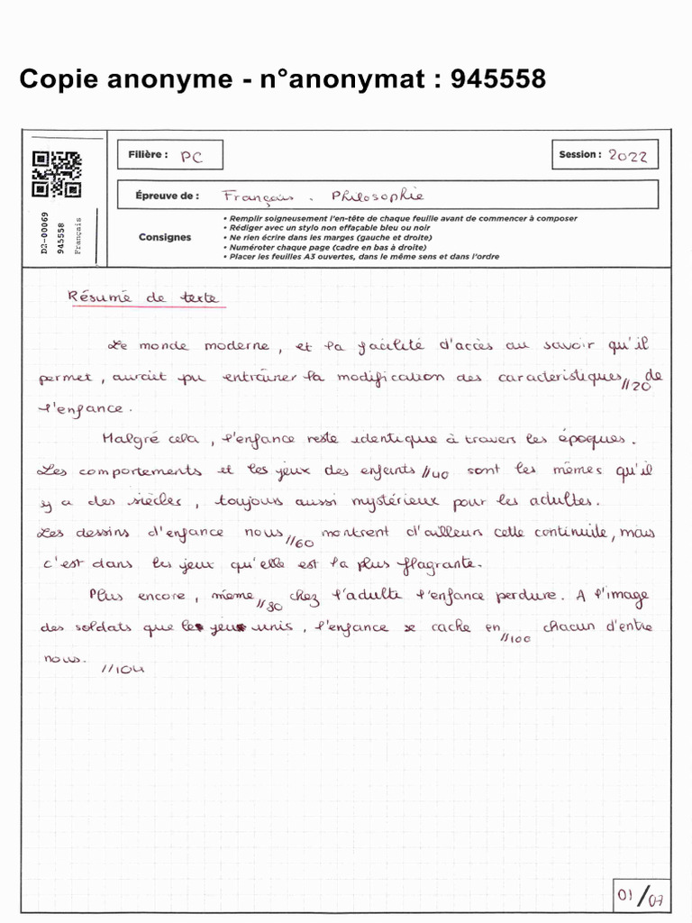 Copie CCINP Session 2022 19,82 | PDF