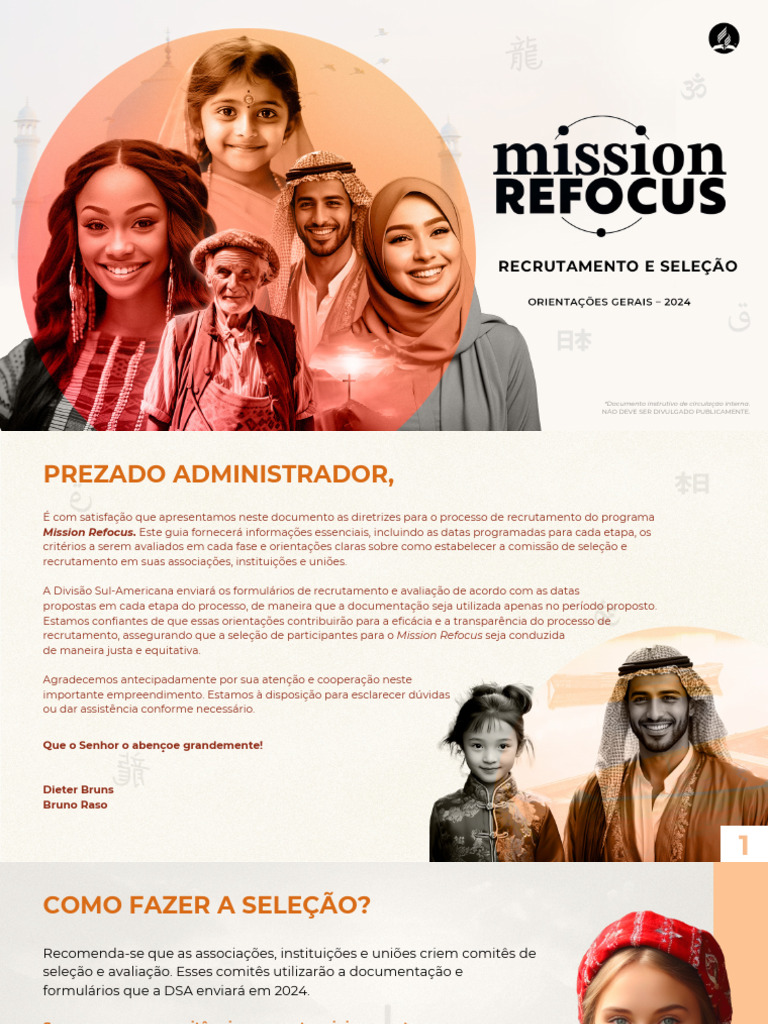 Recrutamento Mission Refocus 2024 | PDF | Recrutamento | Psicologia
