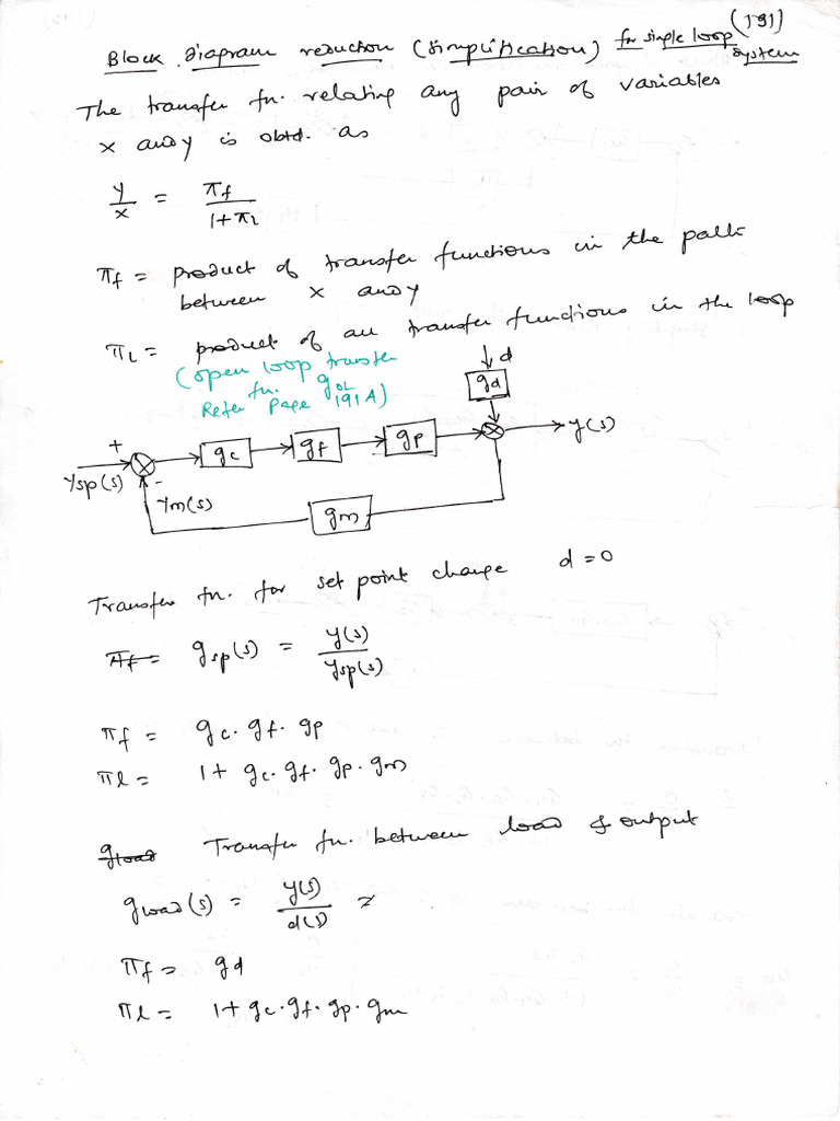 Notes Block Diagram Reduction P 191-194 | PDF