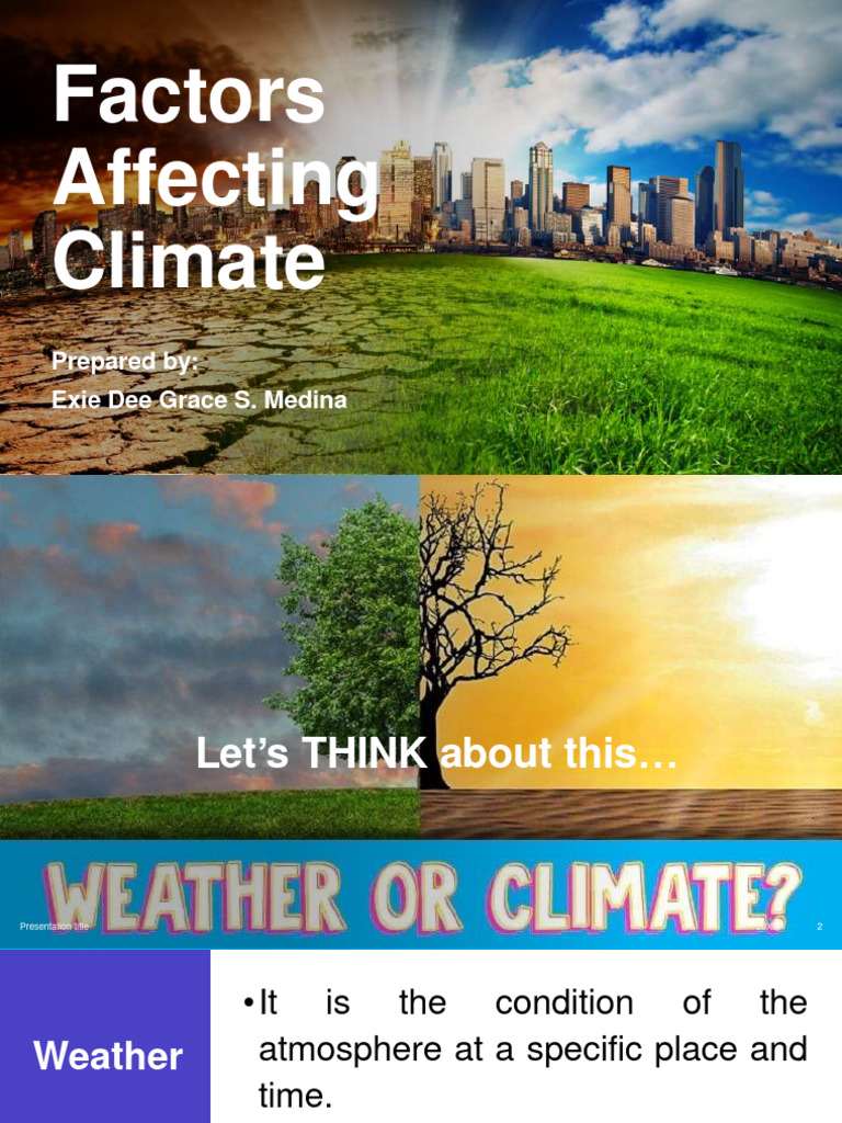 Factors Affecting Climate - Lecture | PDF | Temperate Climate ...