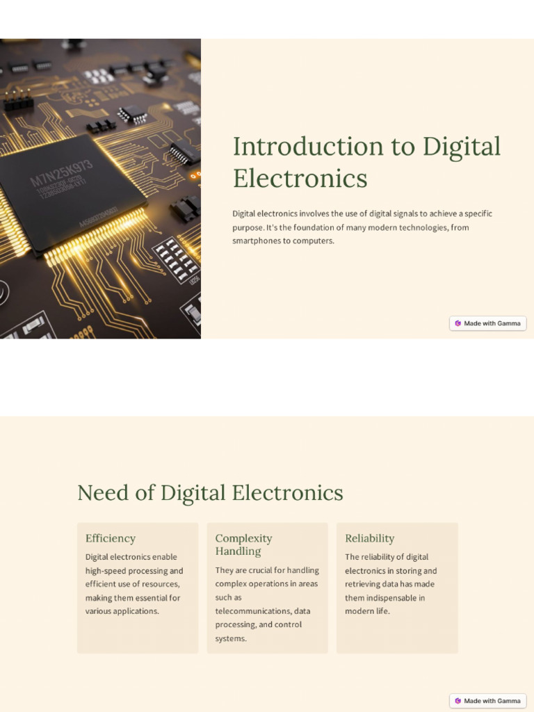 Introduction To Digital Electronics | PDF