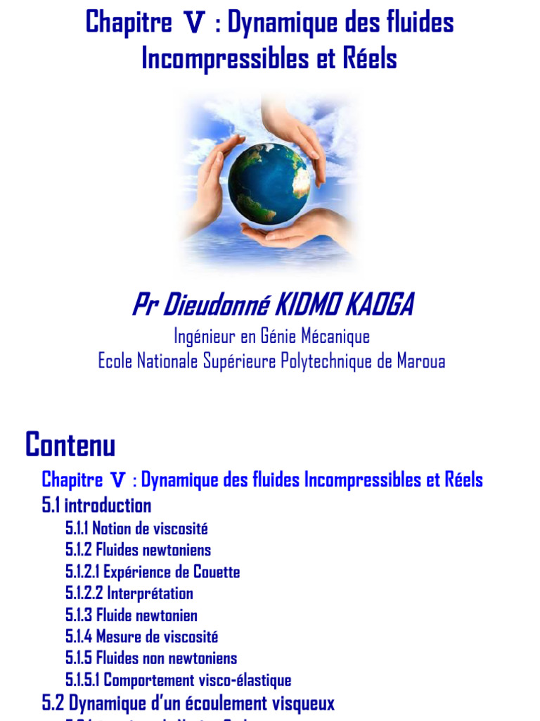 Dynamique des Fluides Incompressibles | PDF | Fluide | Dynamique des ...