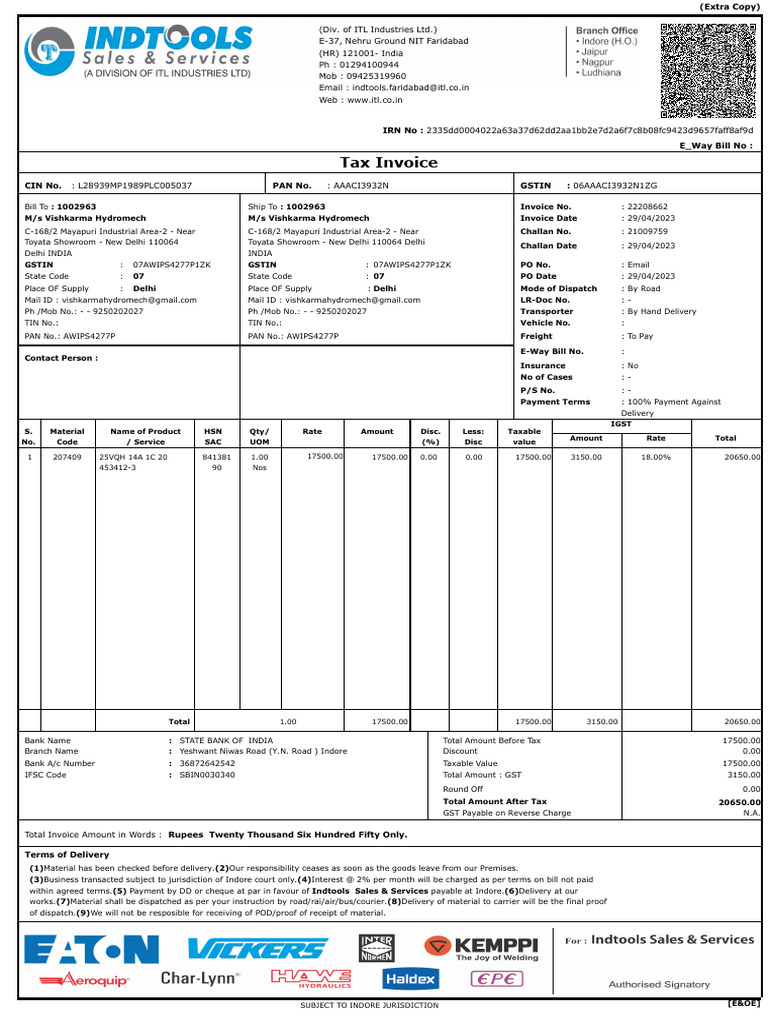 Tax Invoice | Download Free PDF | Value Added Tax | Receipt
