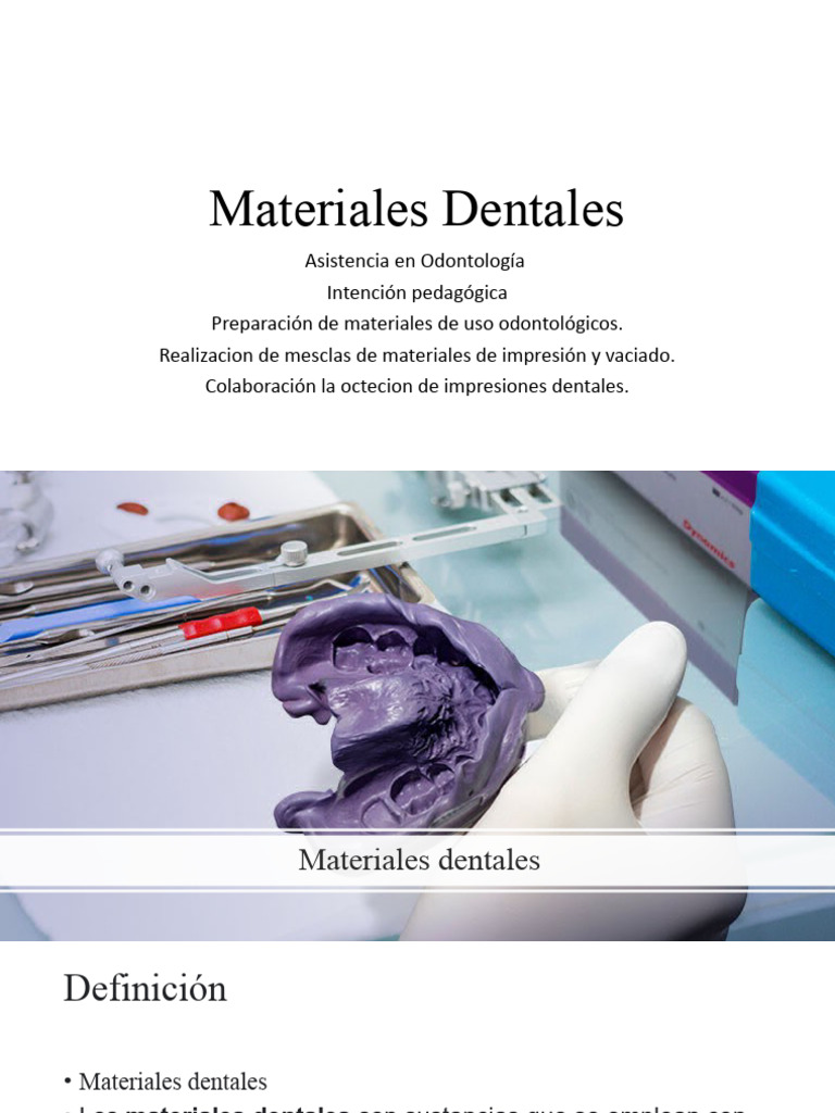 Materiales Dentales | PDF | Odontología | Boca