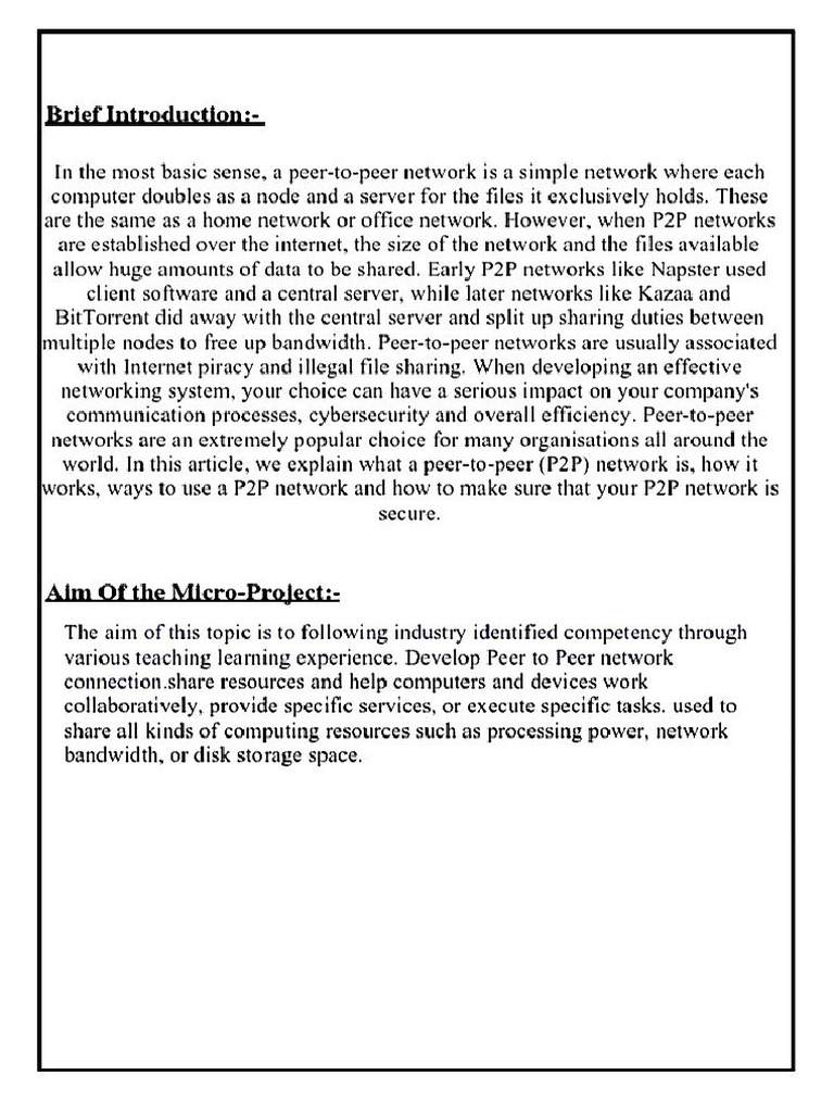 CND Micro Project 1 | PDF