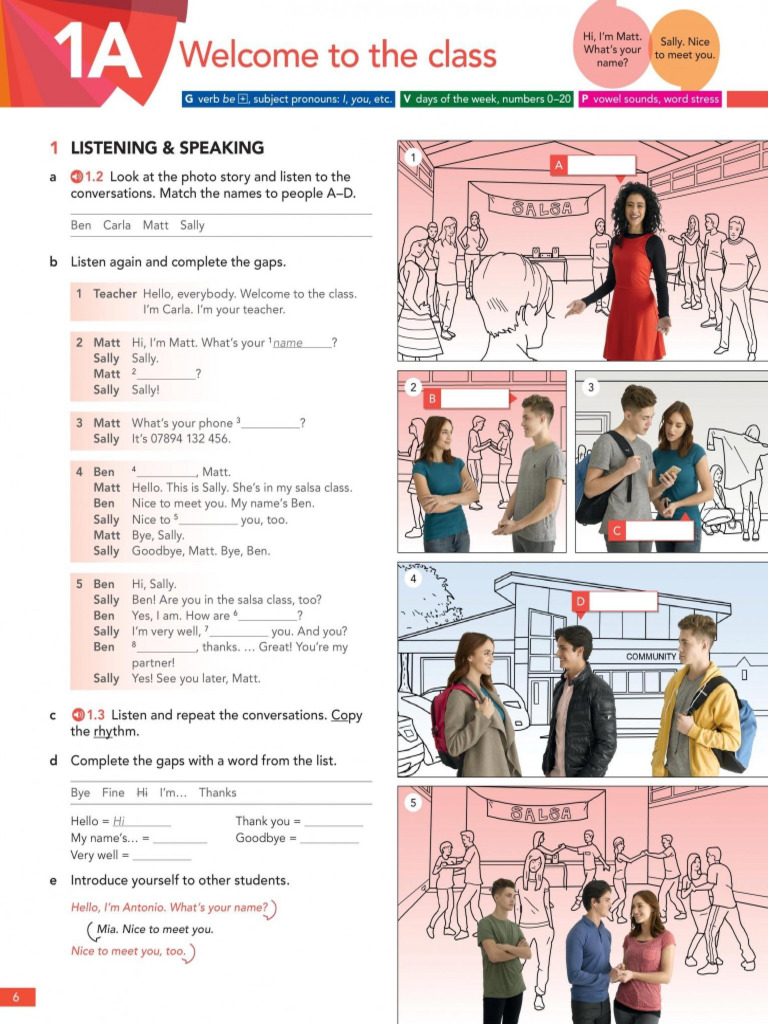 Booklet 1er Año EF Elem - Ingles | PDF