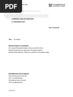 Unit Progress Test 7 Answer Key - Version B | PDF