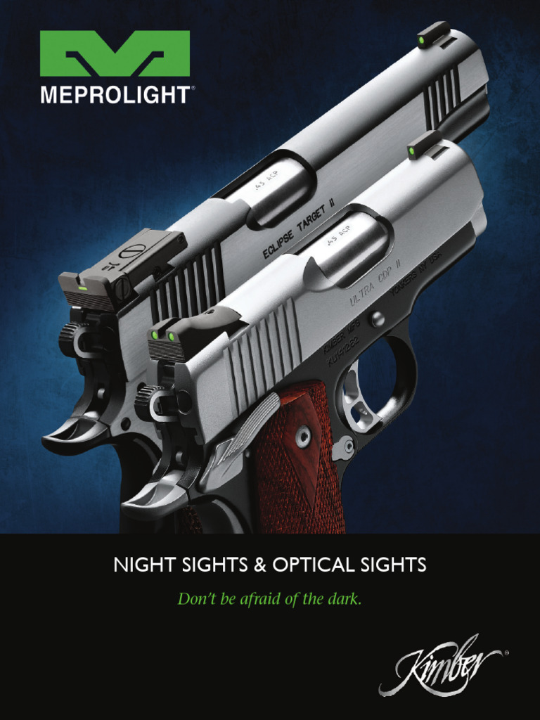 2013 Meprolight Catalog - Kimber | PDF | Ammunition | Projectile Weapons