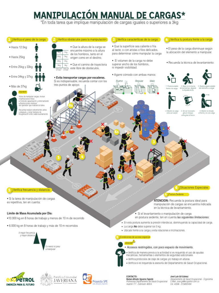 Infografía - Manejo Manual de Cargas | PDF