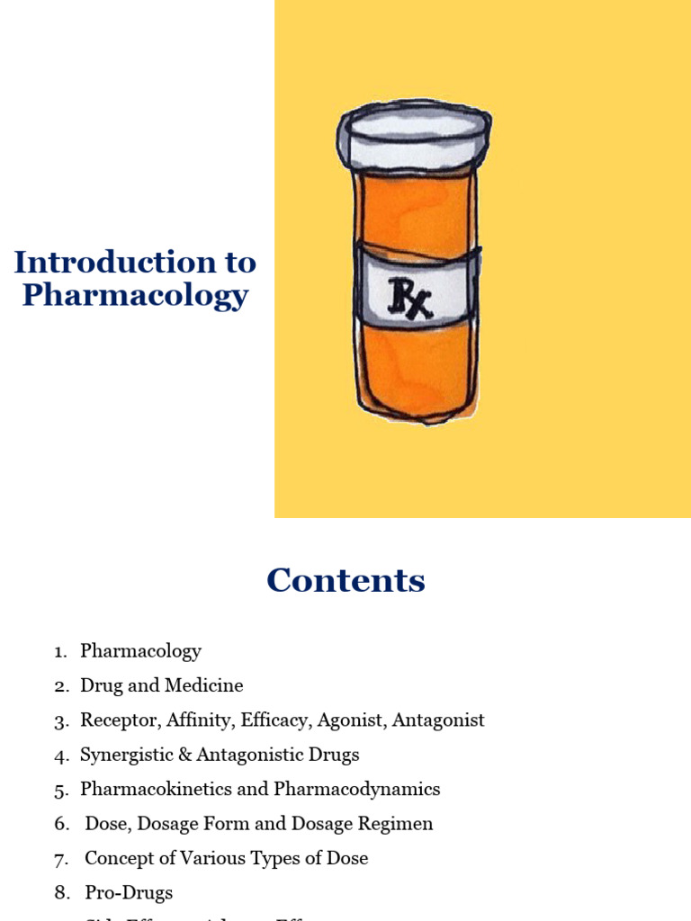 Chapter 1 - Introduction To Pharmacology | PDF | Receptor Antagonist | Pharmacology