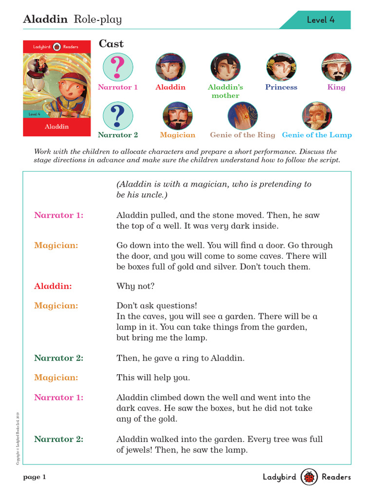 Aladdin Role Play | PDF