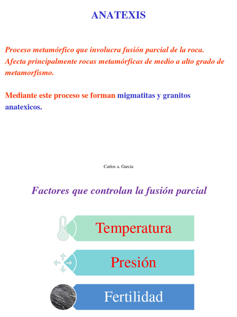Cgarciar - Tema 12 ANATEXIS | PDF | Minerales | Roca (geología)