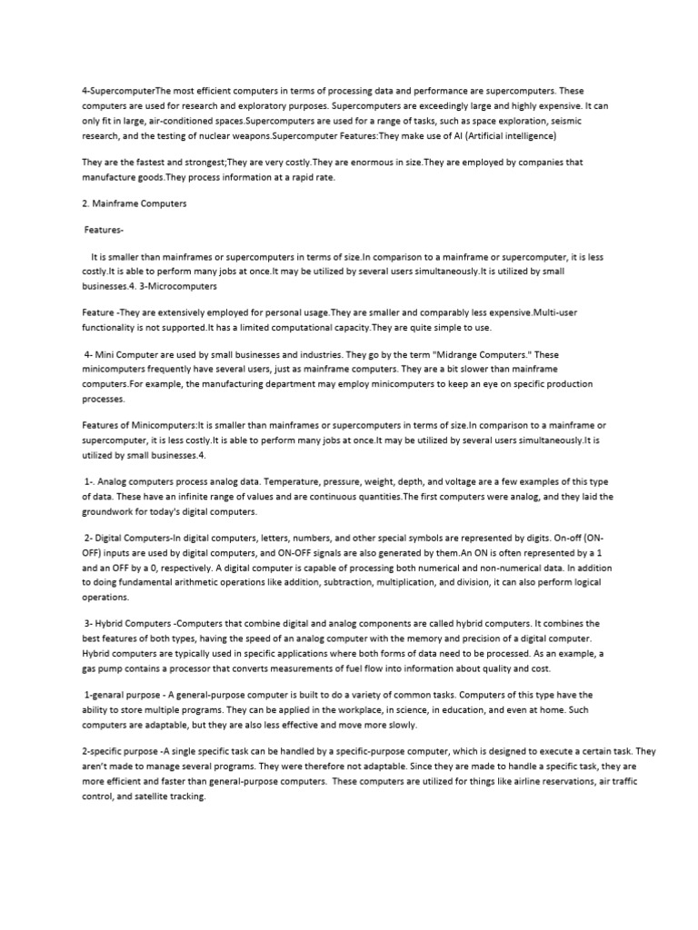 4 Supercomputer WPS Office | PDF | Mainframe Computer | Supercomputer