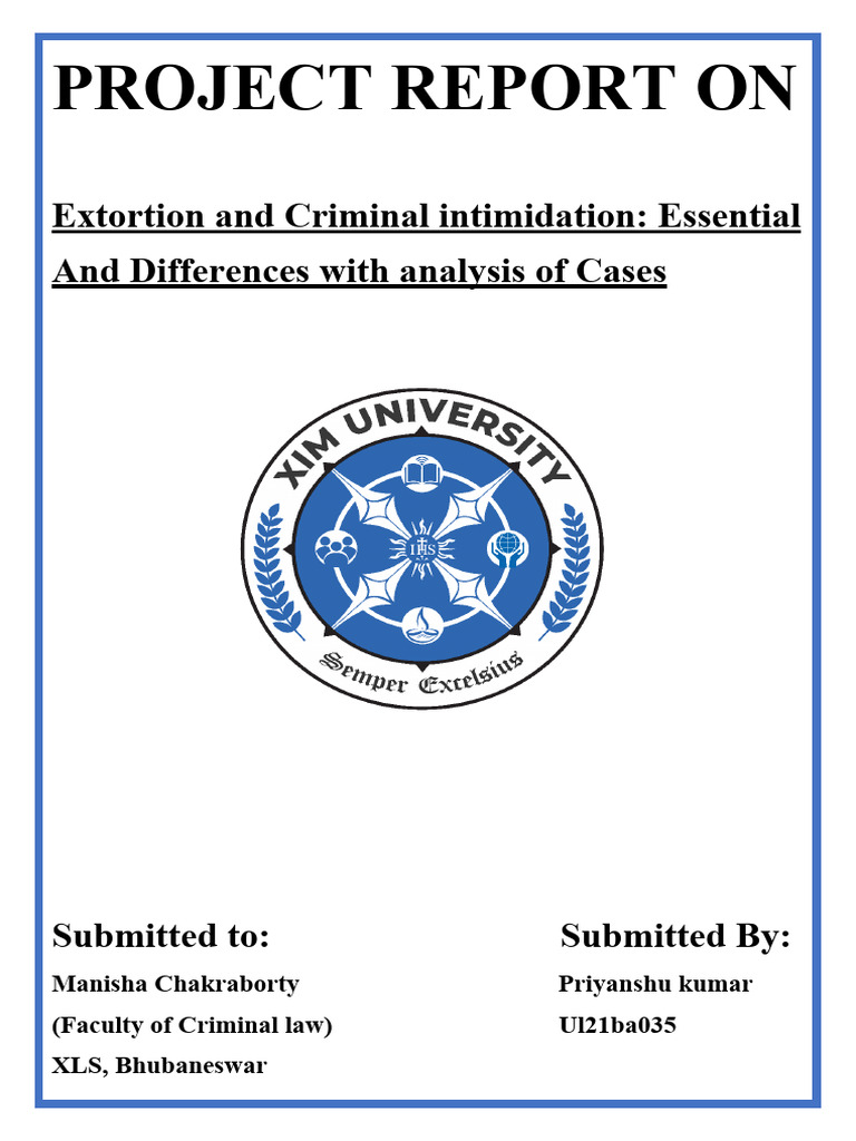 Ul21ba035 - Priyanshu Kumar IPC Project | PDF | Crimes | Crime & Violence