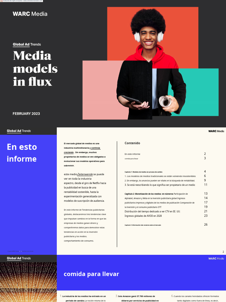 Global Ad Trends Media Models in - En.es | PDF | Publicidad | Netflix