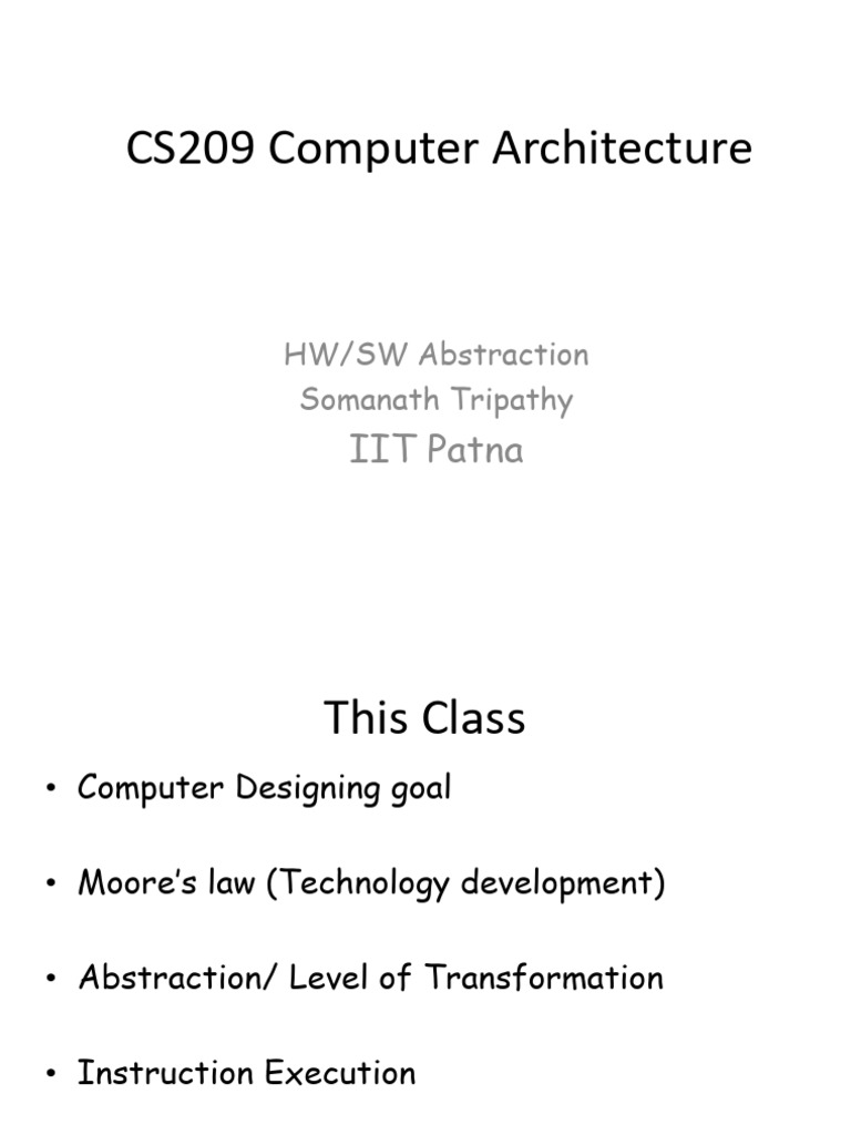 02_Abstract_Arch | PDF | Computer Architecture | Central Processing Unit