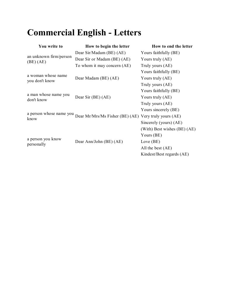 Commercial English | PDF