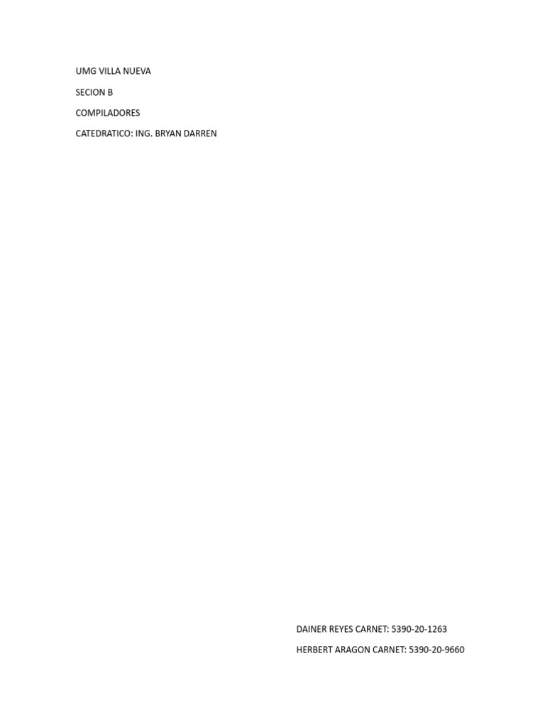 Proyecto Compiladores Python | PDF | Teaching Methods & Materials