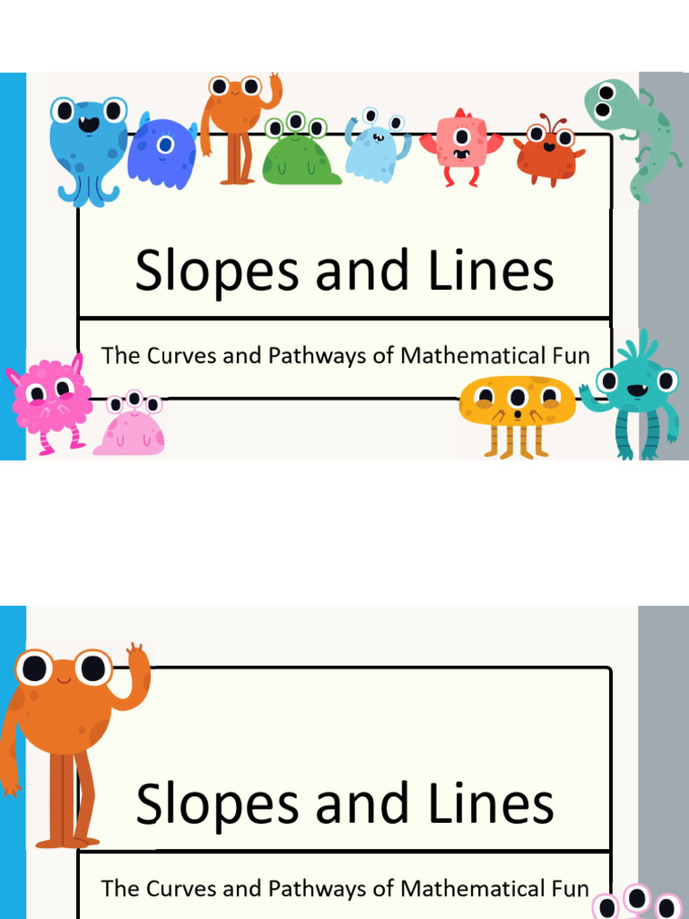 Slopes and Lines | PDF | Slope | Line (Geometry)