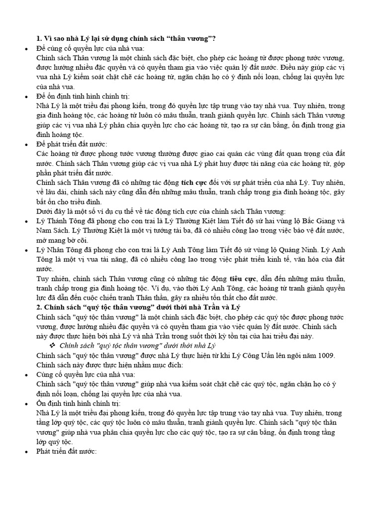 On Tap LSNN&PL Viet Nam | PDF