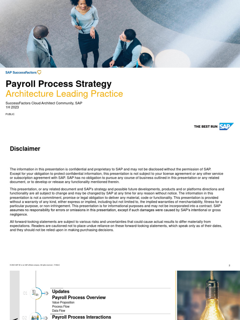 SAP776154_ALP - SAP SuccessFactors Payroll Process Strategy 1H 2023 ...