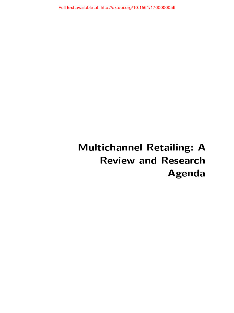 Summary | PDF | Retail | Marketing