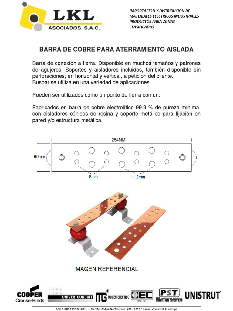 Barra de Aterrizaje de Cobre Cooper | PDF | Tecnología