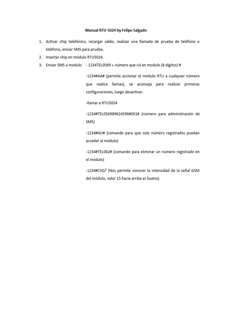 Manual RTU 5024 by Felipe Salgado | PDF