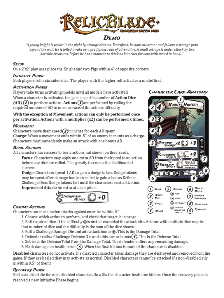 Quickstart+Demo+v3 2 | PDF | Dice | Gaming