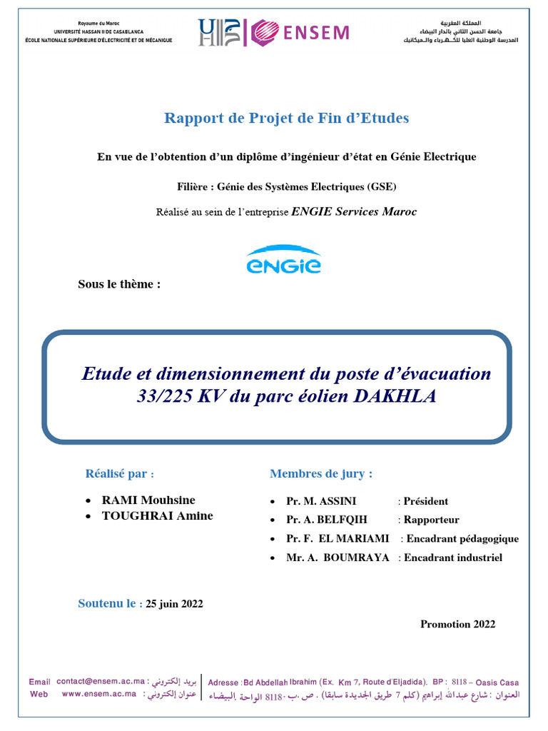 Rapport PFE Version Finale 2022 | PDF | Maroc | Secteur tertiaire