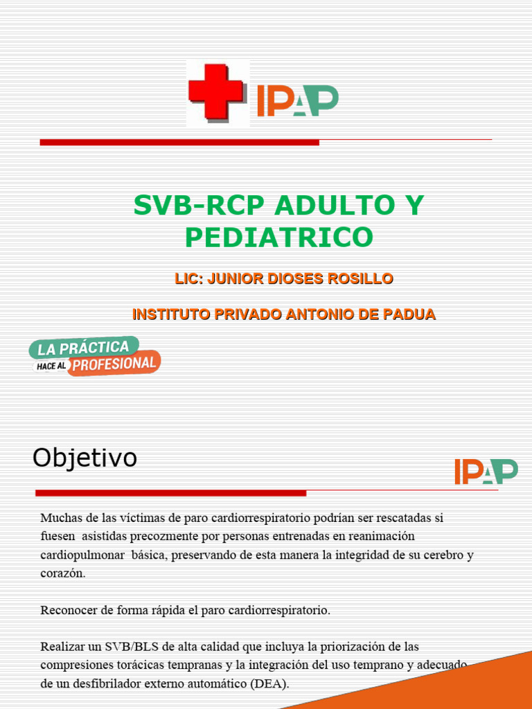 SVB - RCP Adulto y Pediatrico | PDF