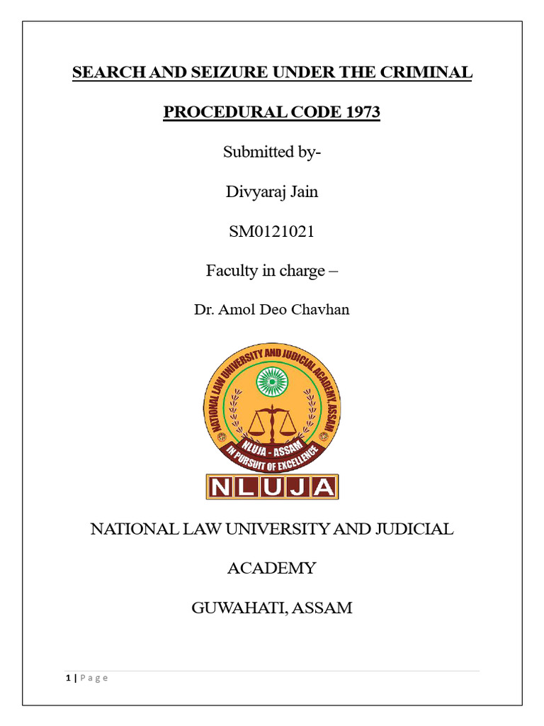 CRPC Iv | PDF | Search And Seizure | Search Warrant