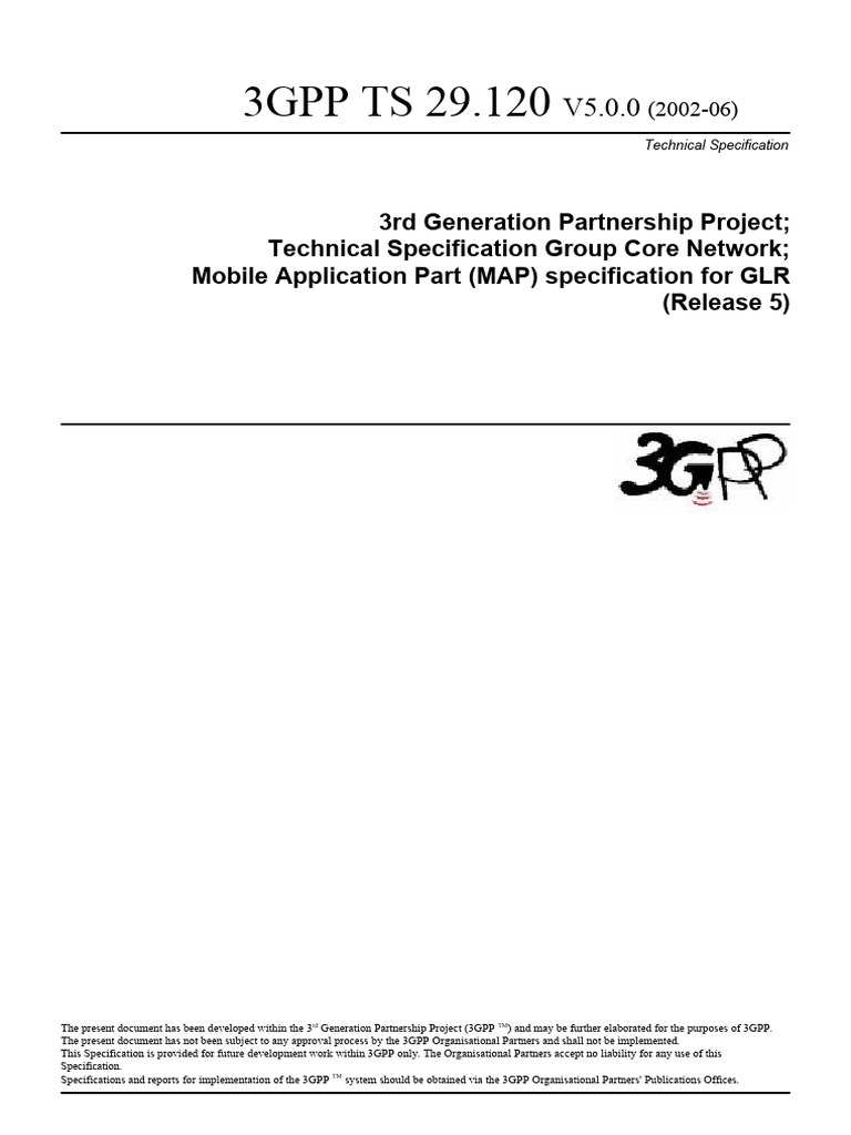 3GPP TS 29.120 | PDF | Software Defined Radio | Mobile Technology