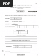 Social Studies May 2024 Paper 1 With Answers | PDF
