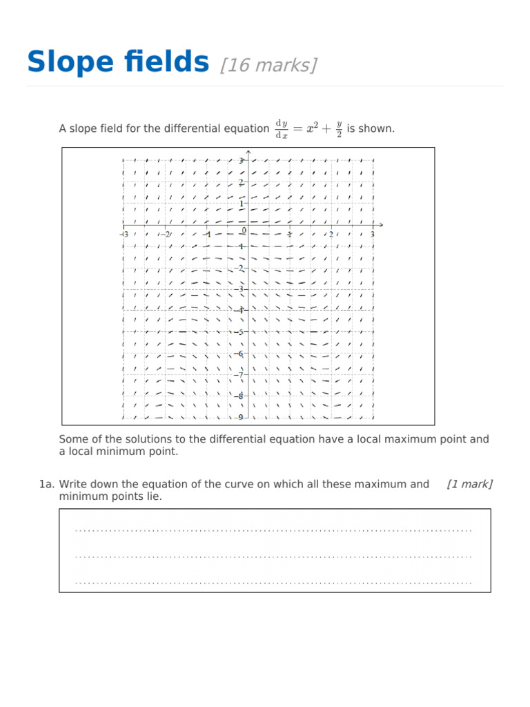 20230321slope Fields | PDF