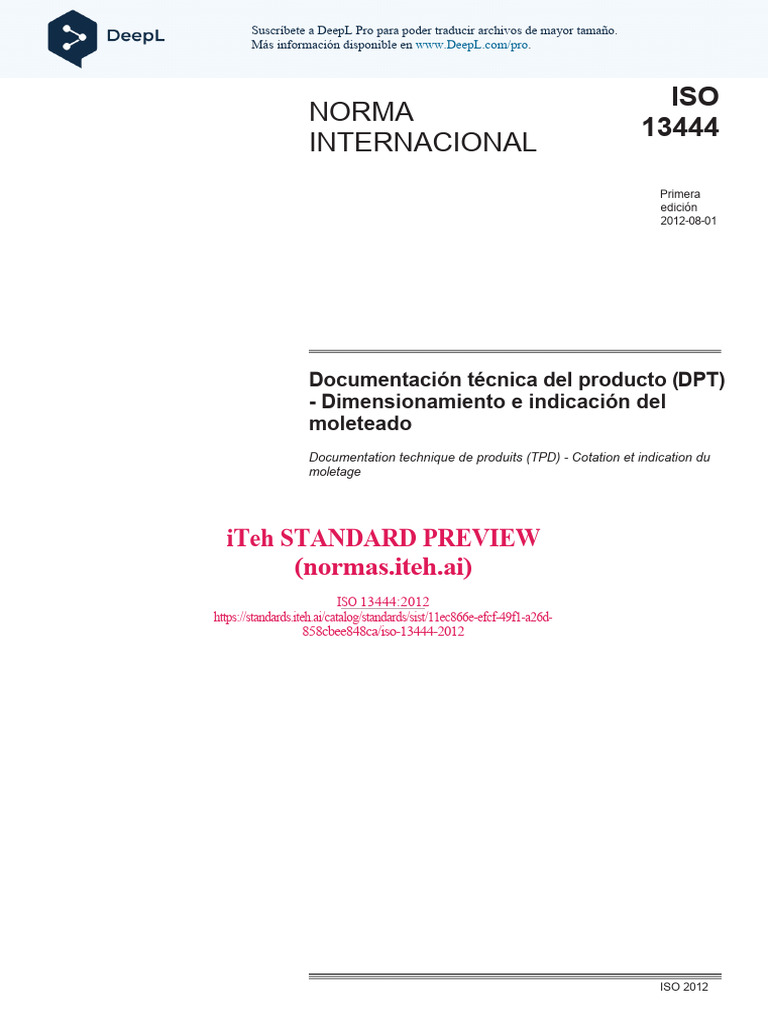 DIN EN ISO 13444 - 2012 es-ES - Unlocked | PDF | Organización ...