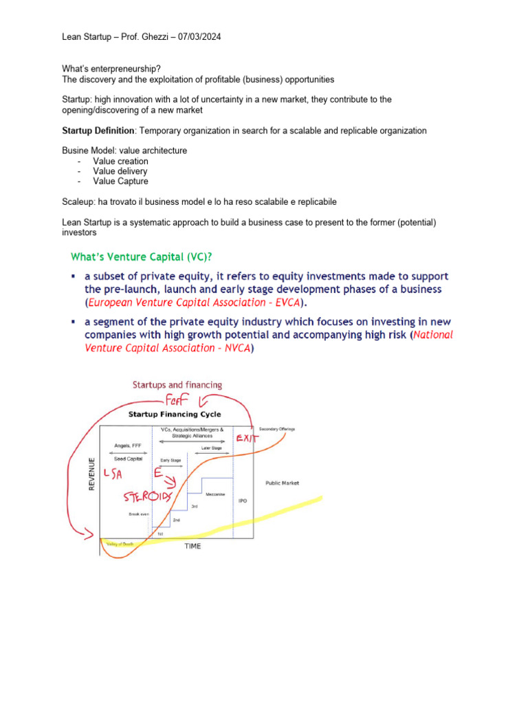 Lean Startup Lesson | PDF | Small Business & Entrepreneurs | Startup ...